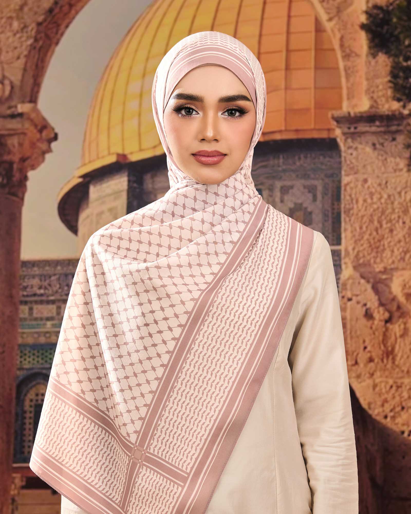 Kaffiyeh in Clay Shawl – Tudungruffle